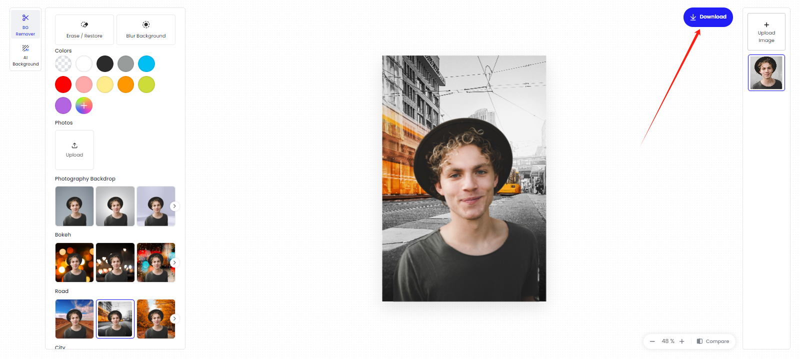 How to change the background of the images with Fotor? – Fotor Help Center